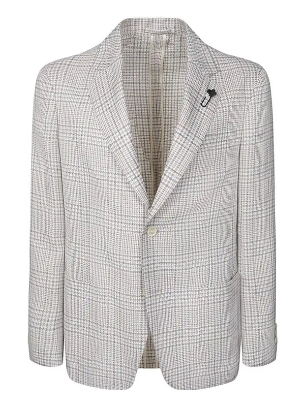 LARDINI Classic Cotton Jacket - Beige
