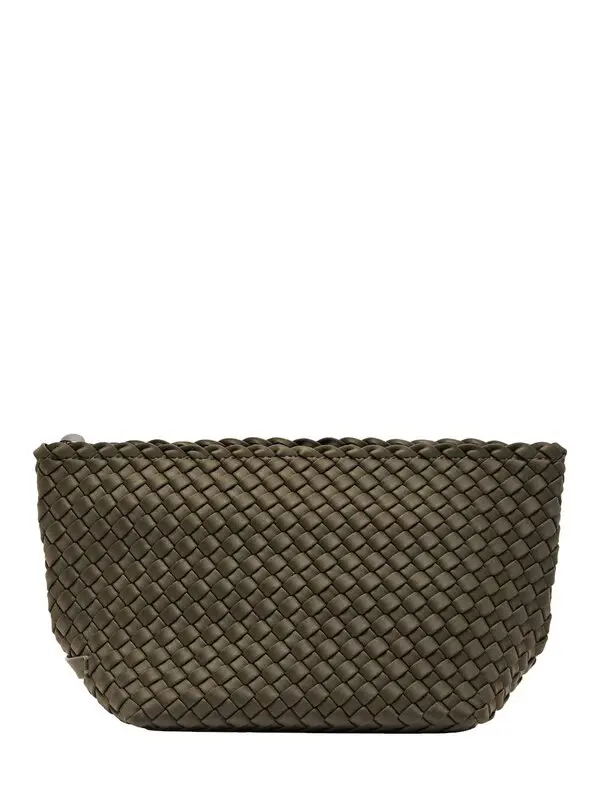NAGHEDI Portofino Medium Woven Nylon Wash Bag - Olive