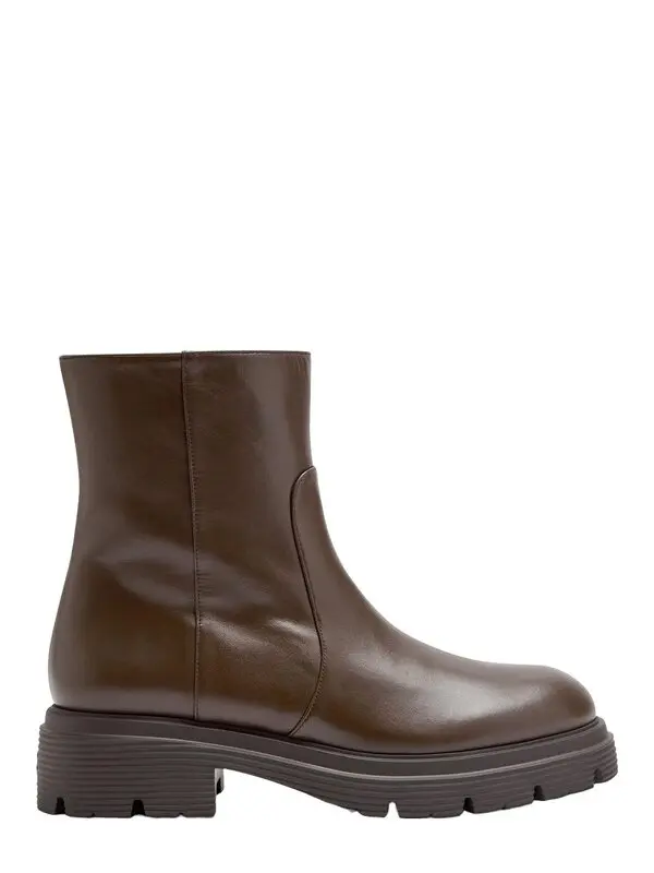 STUART WEITZMAN Hudson Leather Chelsea Boots - Brown