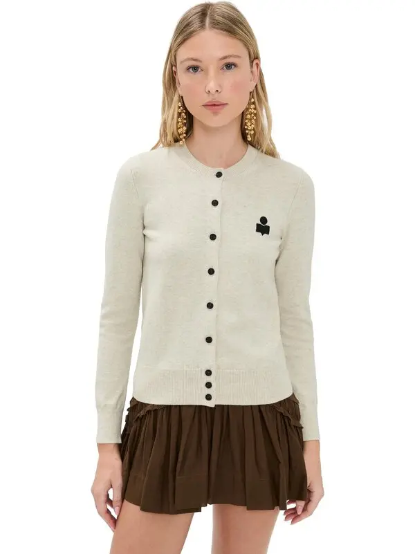 Isabel Marant Mona Crewneck Sweater - Light Grey