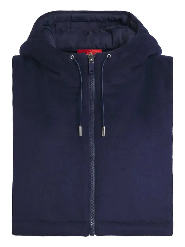 Max & Co. Sleeveless Hooded Collar - Blue
