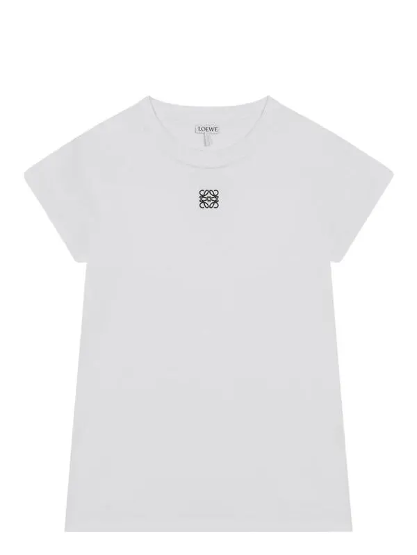 Loewe Cotton-blend T-shirt With Anagram Logo - White