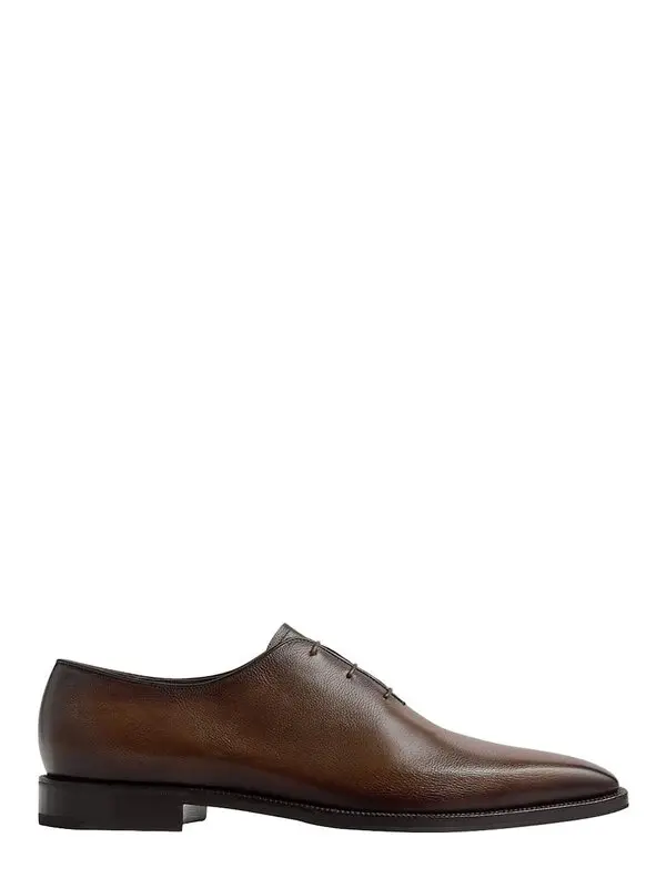 Berluti Alessandro Demesure Neo Flex Venezia Leather Oxfords - Soft Brown