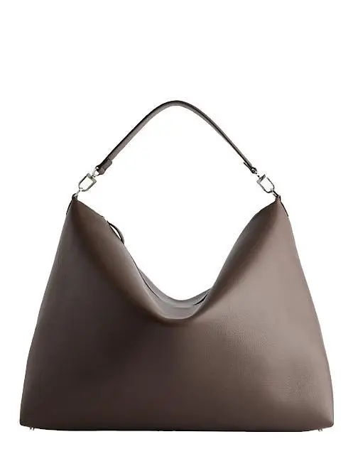 TOTÊME Bevel Leather Tote Bag - Pepper