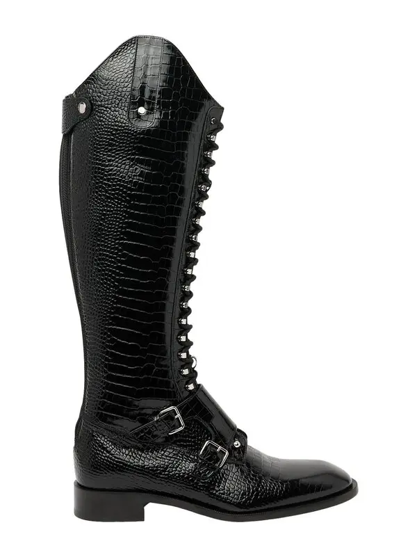 CHRISTIAN LOUBOUTIN Lord Chamb Calf Mini Ali Knee-high Boots - Black