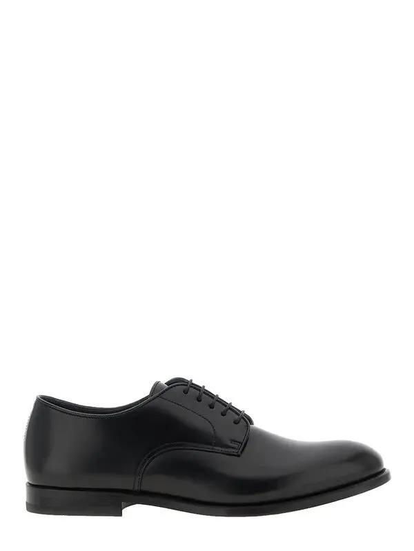 DOUCAL'S 5 Fori Lace-up Derby Shoes - Black