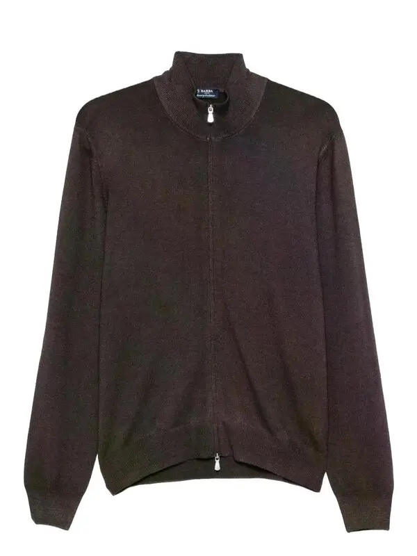 BARBA NAPOLI Zip-fastening Sweater - Brown