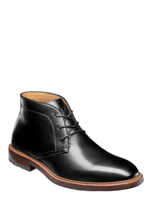Florsheim Plain Toe Chukka - Black