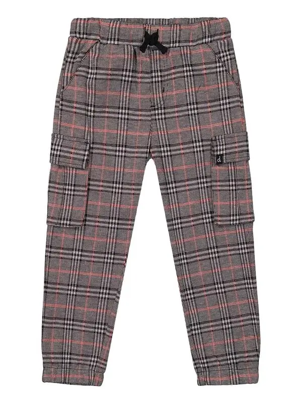 DEUX PAR DEUX Plaid Cargo Pant - Gray And Black