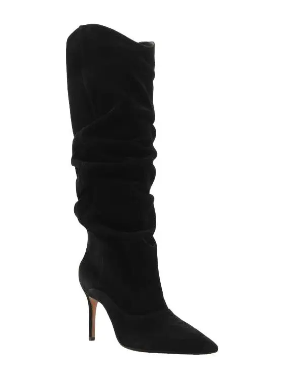 Schutz Maryana Up Slouch Boots - Black