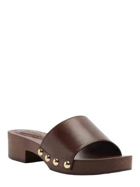 Schutz Shayla Slide Sandal - Chestnut