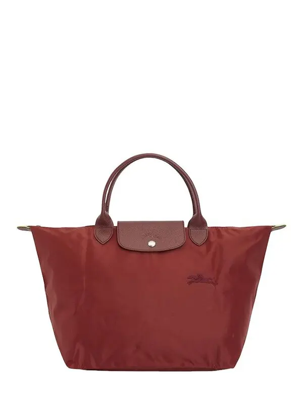 Longchamp Le Pliage Green M Tote Bag - Wine