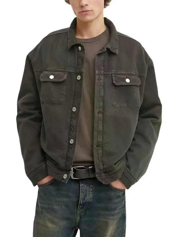 WON HUNDRED Button-fastening Denim Jacket - Brown