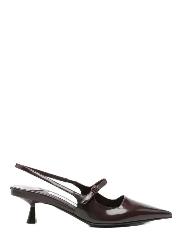 JIMMY CHOO 45mm Pointed-toe Slingback Pumps - Red