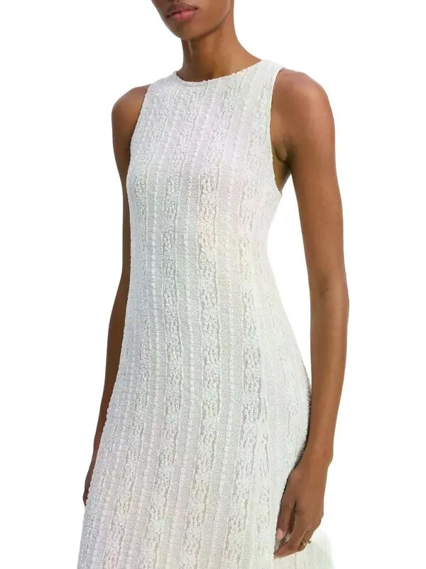 Vince Sleeveless Lace Dress - Neutrals