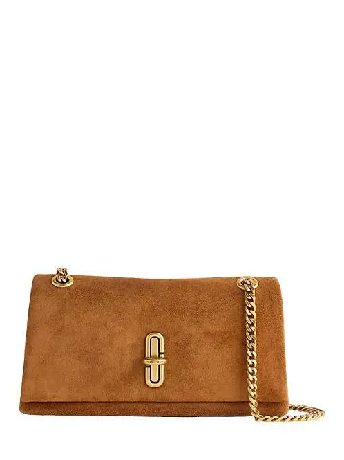 Marc Jacobs Leather-suede Cross-body Bag - Copper