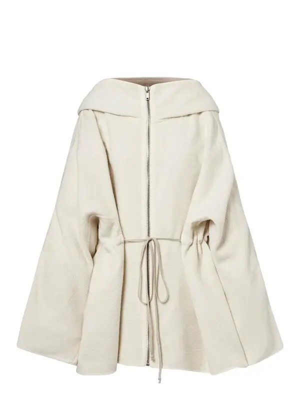 Rick Owens Camel And Wool Jacket - White