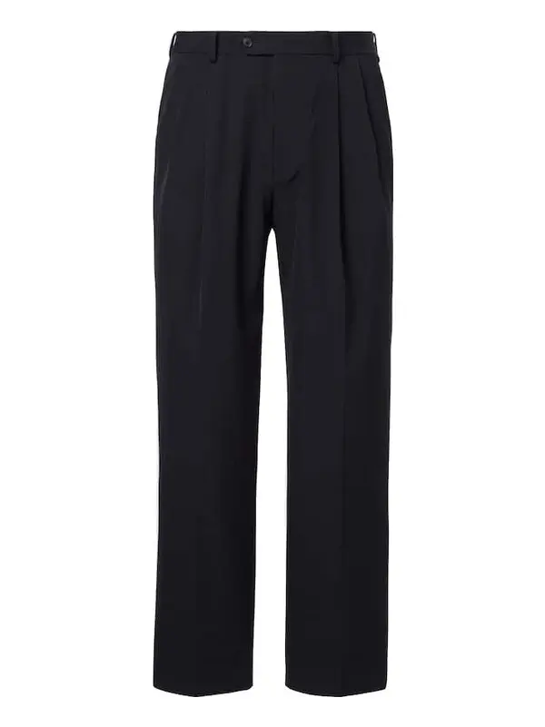 Auralee Wool Gabardine Suit Pants - Black