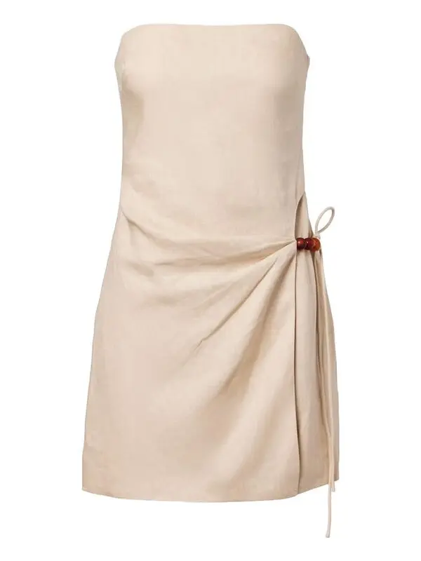 Sir The Label Moretti Linen Minidress - Beige
