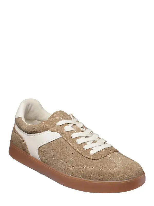 Florsheim Pace T-toe Low Top Leather Sneakers - Taupe Multi