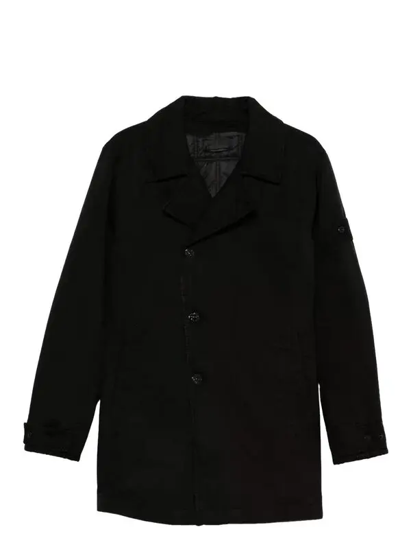 Stone Island Button-fastening Patch-pocket Jacket - Black
