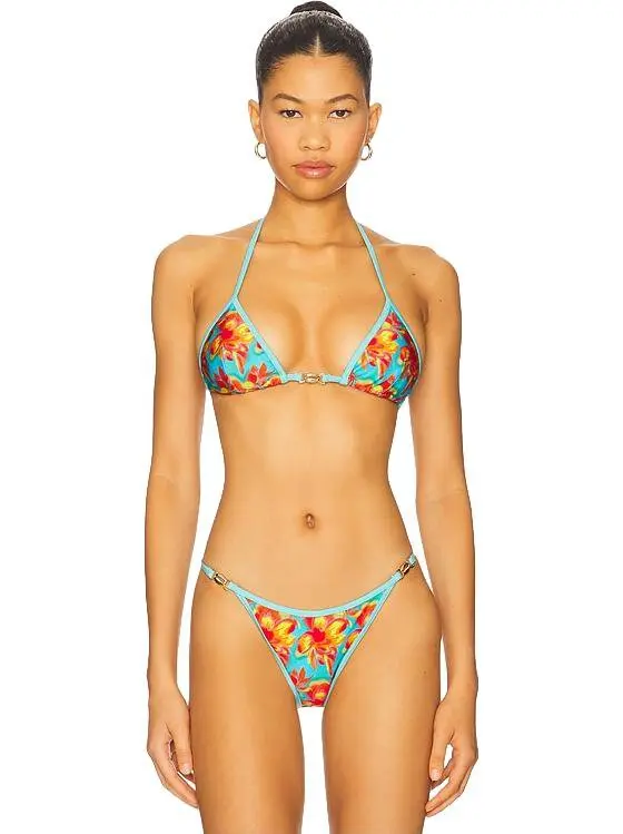 RUNAWAY THE LABEL Miami Top - Diaz Aqua