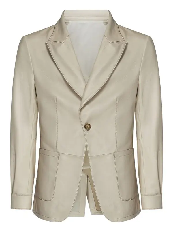 FRANZESE COLLECTION Franzese Napoli Gianni Agnelli Blazer - Beige