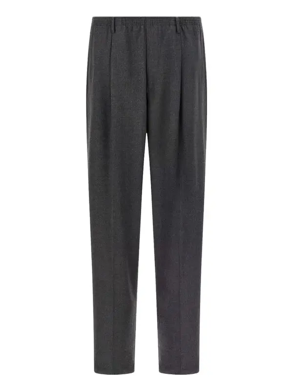 CELLAR DOOR Pleated Trousers - Grey
