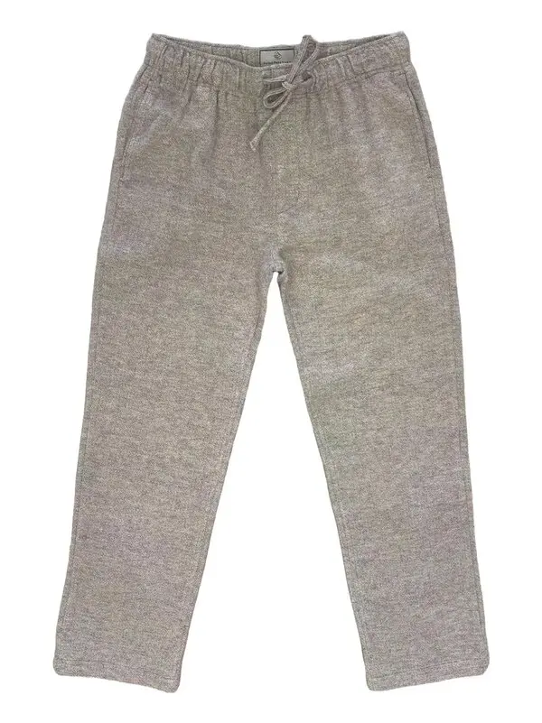 Maison Labiche Logo-patch Drawstring Trousers - Grey