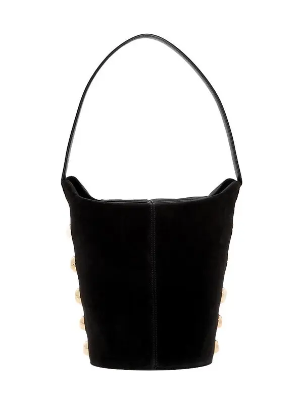 Simkhai Amaya Embellished Bucket Bag - Black