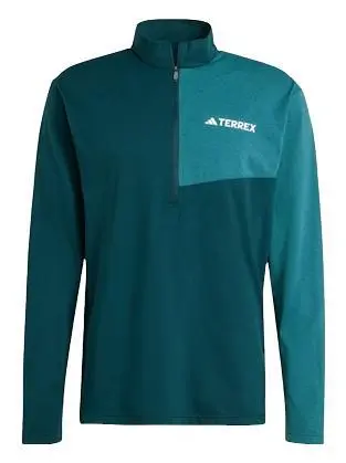 Adidas Terrex Climacool 1/zip Long Sleeve Top - Aurora Ivy Mystery Green