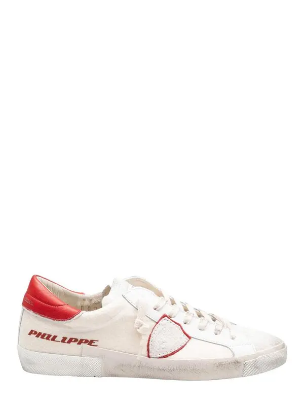 Philippe Model Felt-effect Calfskin Sneakers - One-color