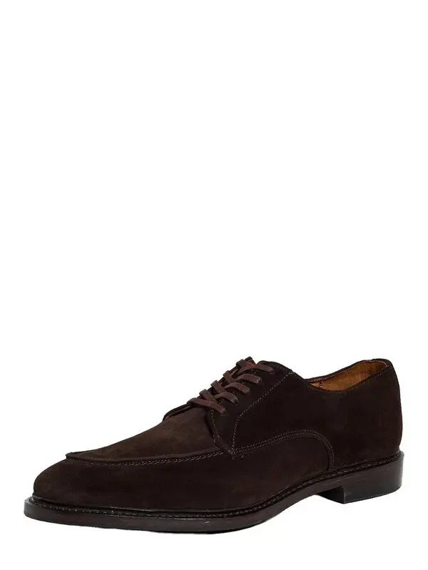 Allen Edmonds Rivington Suede Lace Up Loafers - Bitter Chocolate