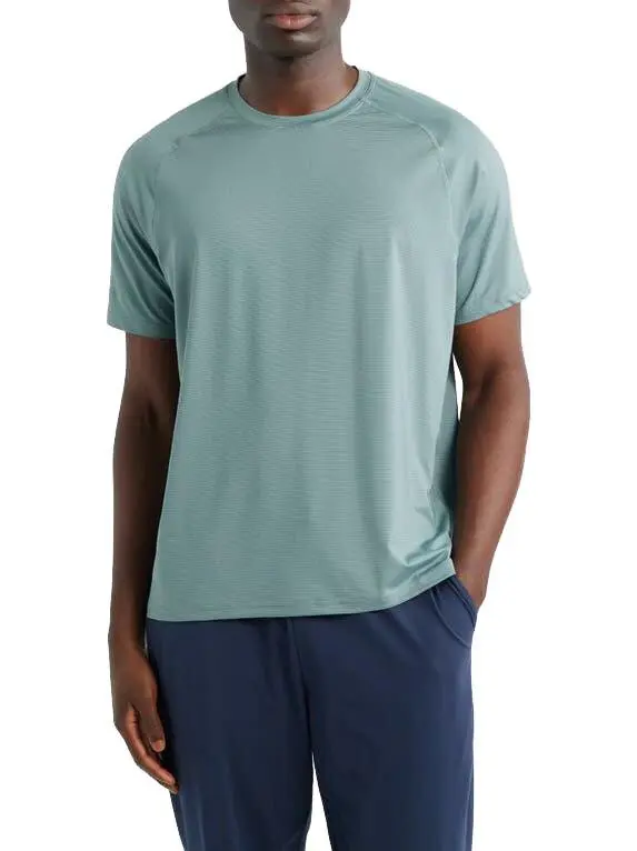 Zella Perforated Training T-shirt - Grey Thunder