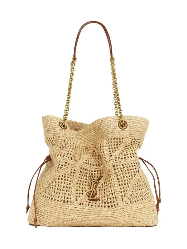 Saint Laurent Jamie Shopping Bag - Naturel & Brick