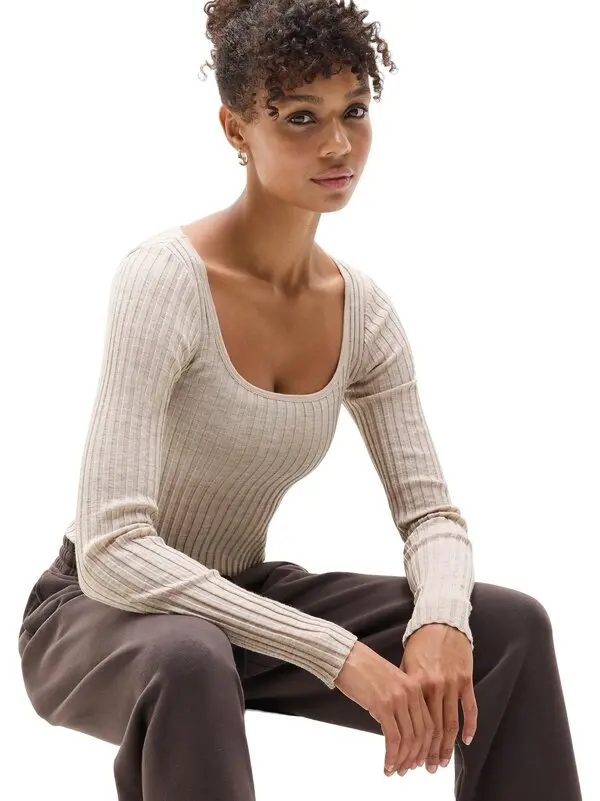 Athleta Eternal Seamless Crop Top - Magnolia White/mushroom Heather