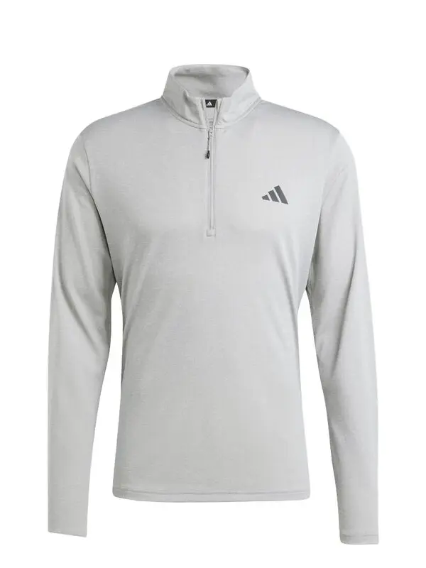 Adidas Train Essentials Training Long Sleeve Tee - Medium Grey Heather