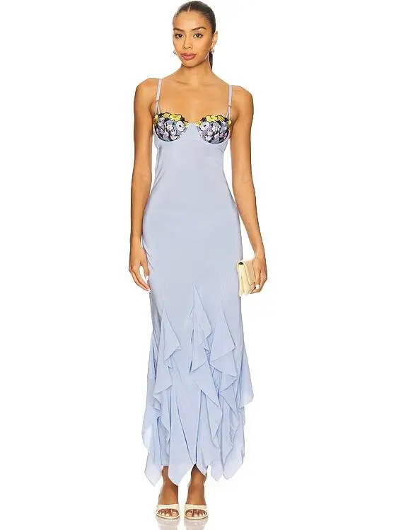 Fleur Du Mal Eden Gown - Cloud