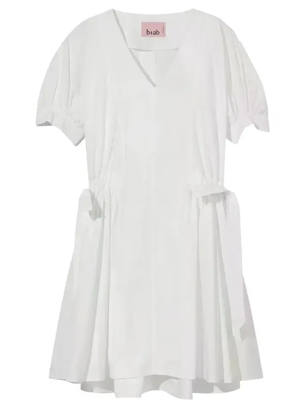 B+AB Puff-sleeve Mini Dress - White