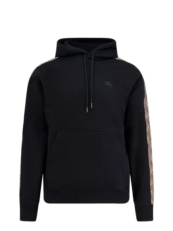 Burberry Cotton Hooded Sweatshirt - Black