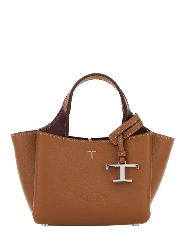 TOD'S Micro Leather Handbag - Brown