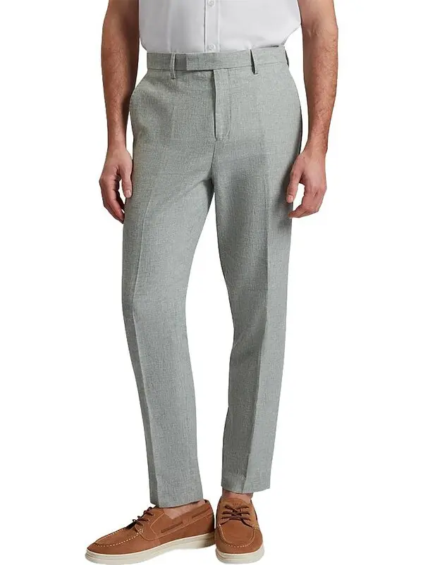 Ted Baker London Stretch Regular Fit Trousers - Light Green