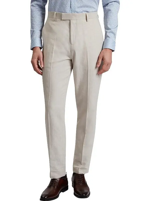 Ted Baker London Stretch Regular Fit Trousers - Stone