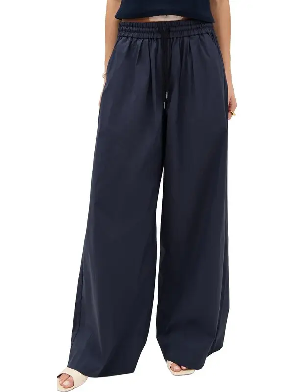 ST. AGNI Everyday Drawstring Pants - Dark Ink