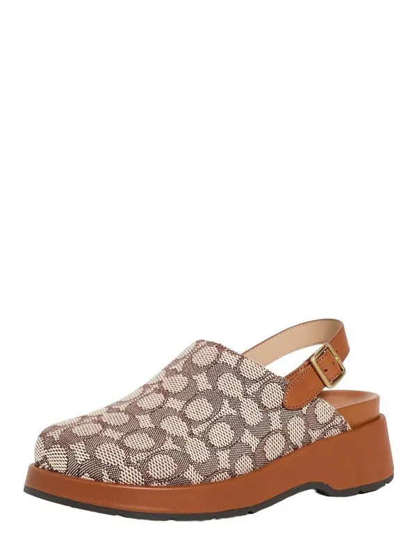 Coach Sculpted C Platform Clogs - Cocoa/burnished Amber