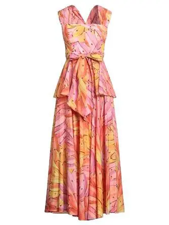 Farm Rio Printed Maxi Dress - Mandarin