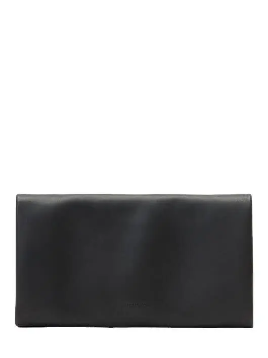 All Saints Harluna Leather Clutch - Black