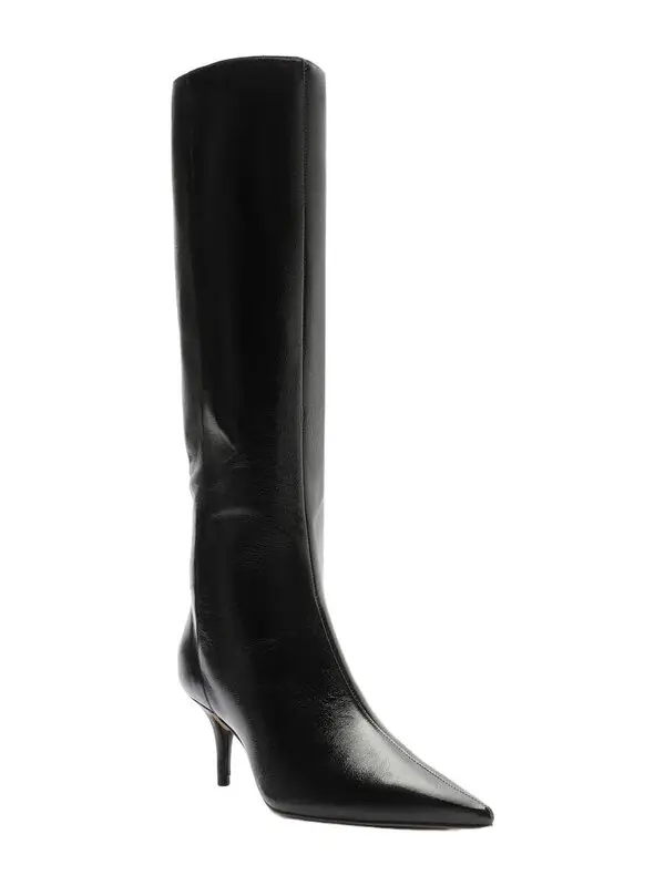 AREZZO Sasha Knee High Pointed Toe Boots - Black