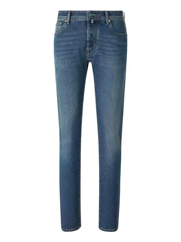 Jacob Cohen Logo-patch Denim Jeans - Blue