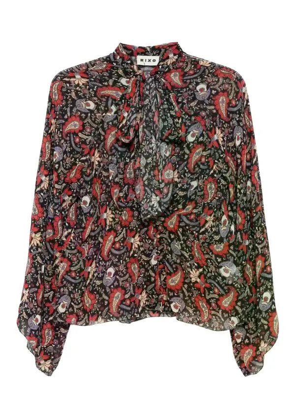 Rixo Uma Valverde Shirt - Black